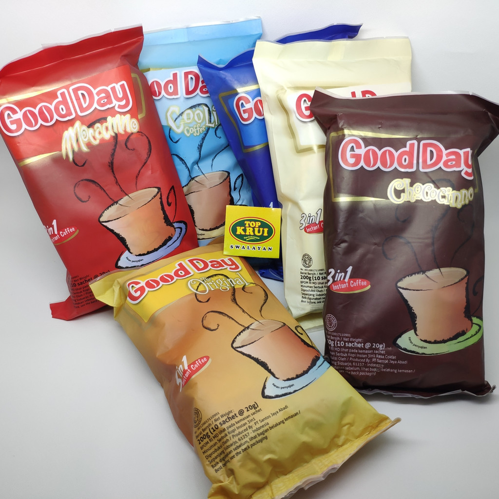 Jual GOOD DAY Sachet 1 Pack All Variant (10 x 20 gr) | Shopee Indonesia