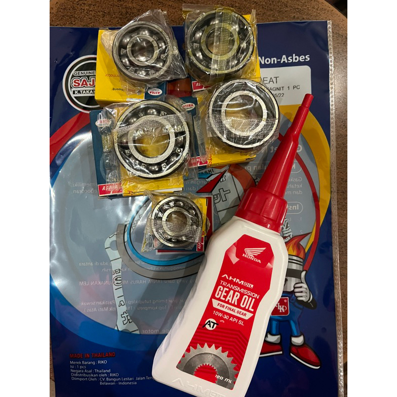 Jual PAKET BEARING GEAR BOX SET ( LAHER GEAR BOX ) BEAT / BEAT FI ...