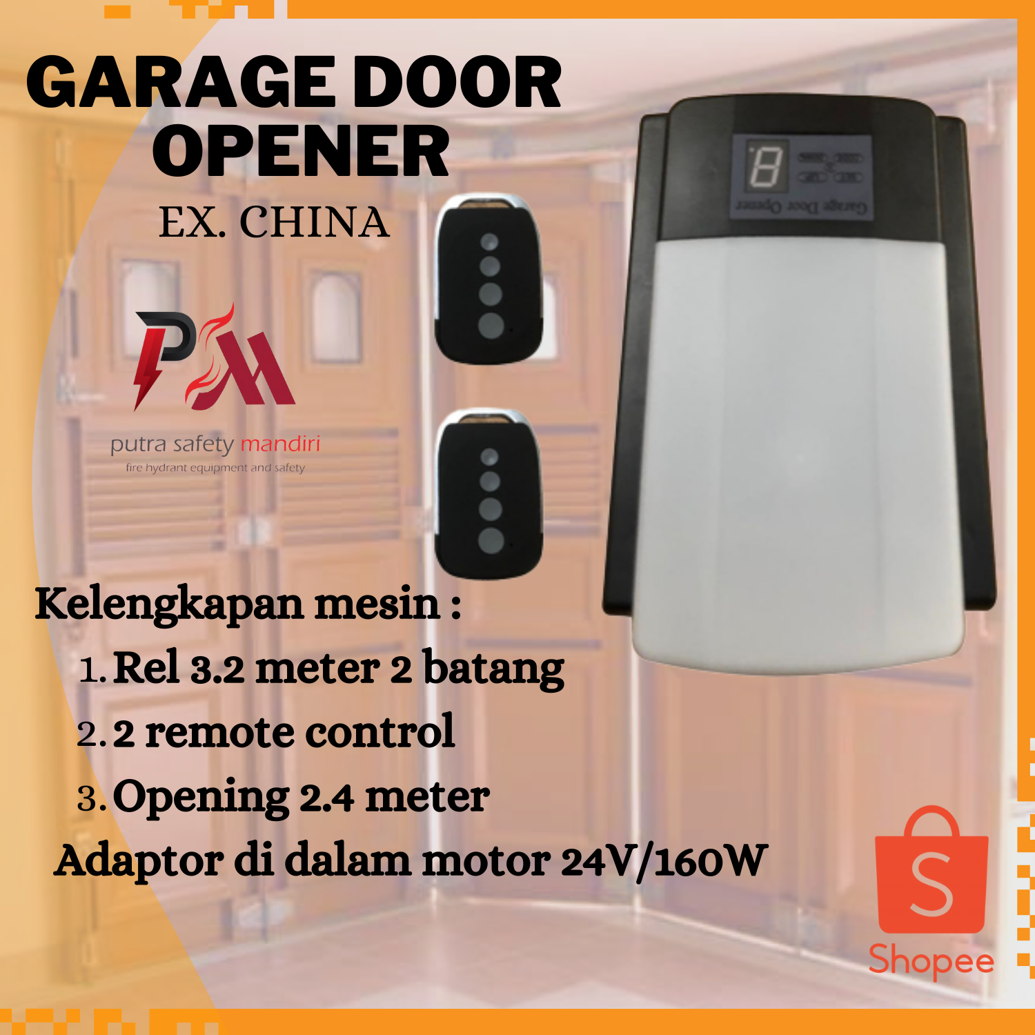 Jual MESIN BUKA TUTUP TARIK PULL UP KANOPI SECTIONAL GARASI VERTIKAL ...