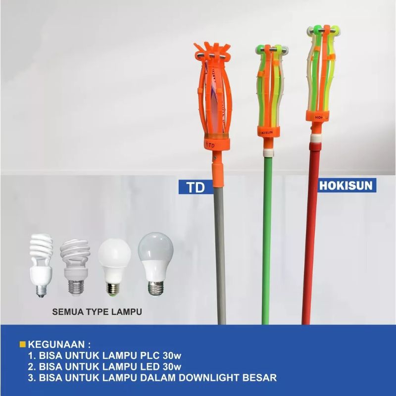 Jual Tongkat Lampu / Stik Lampu / Stik Pengganti Bola Lampu | Shopee ...