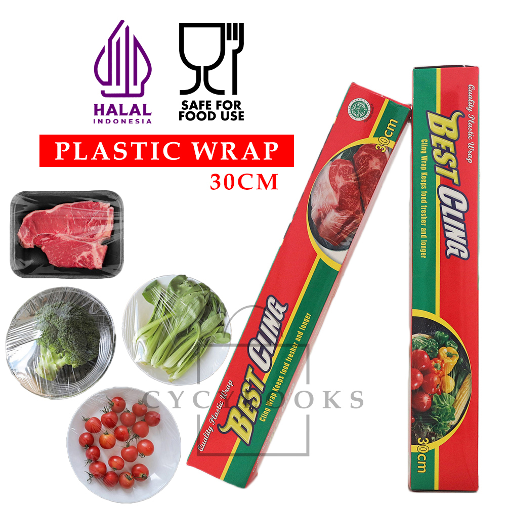 Jual Plastik Cling | BEST CLING PLASTIC WRAP 30 Cm x 30 M / PLASTIK ...