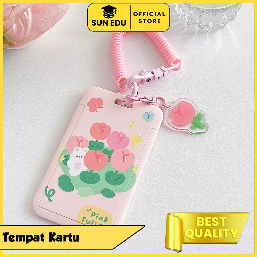 Jual ID Card holder/ Name tag gantungan kartu cute/ Kartu akses MRT ...
