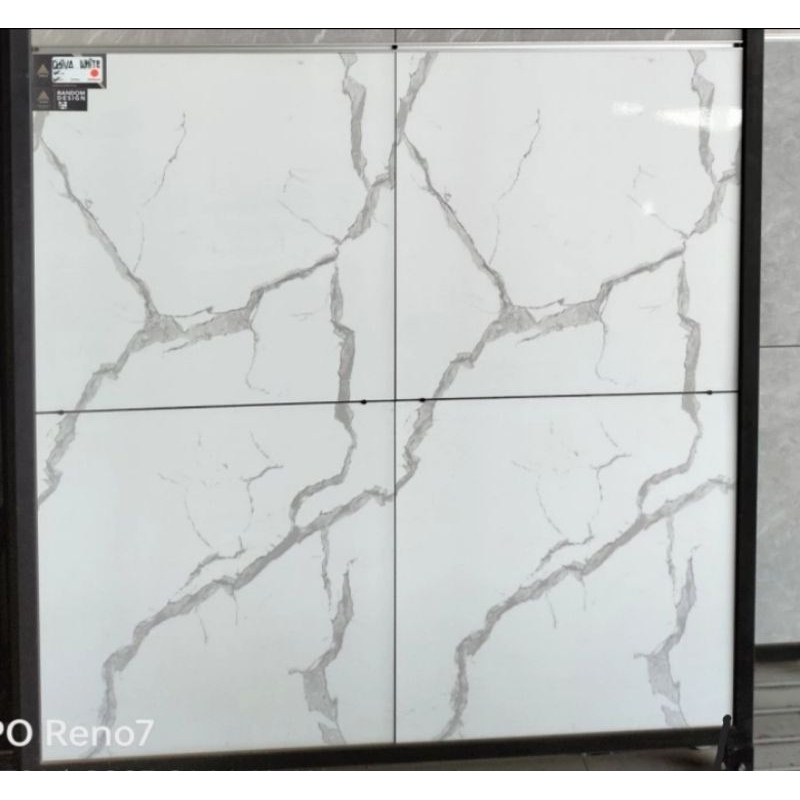 Jual Granit Marmer motif 60x60 ARNA daiva white glossy | Shopee Indonesia