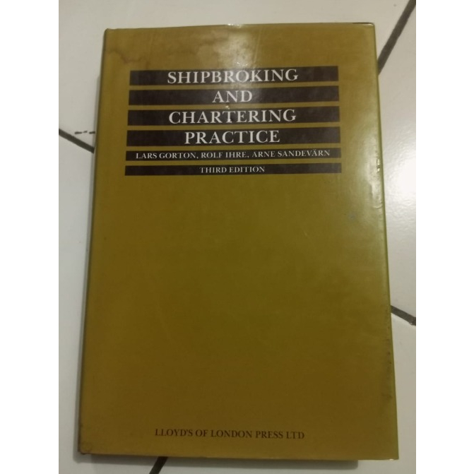 Jual SHIPBROKING AND CHARTERING PRACTICE | Shopee Indonesia
