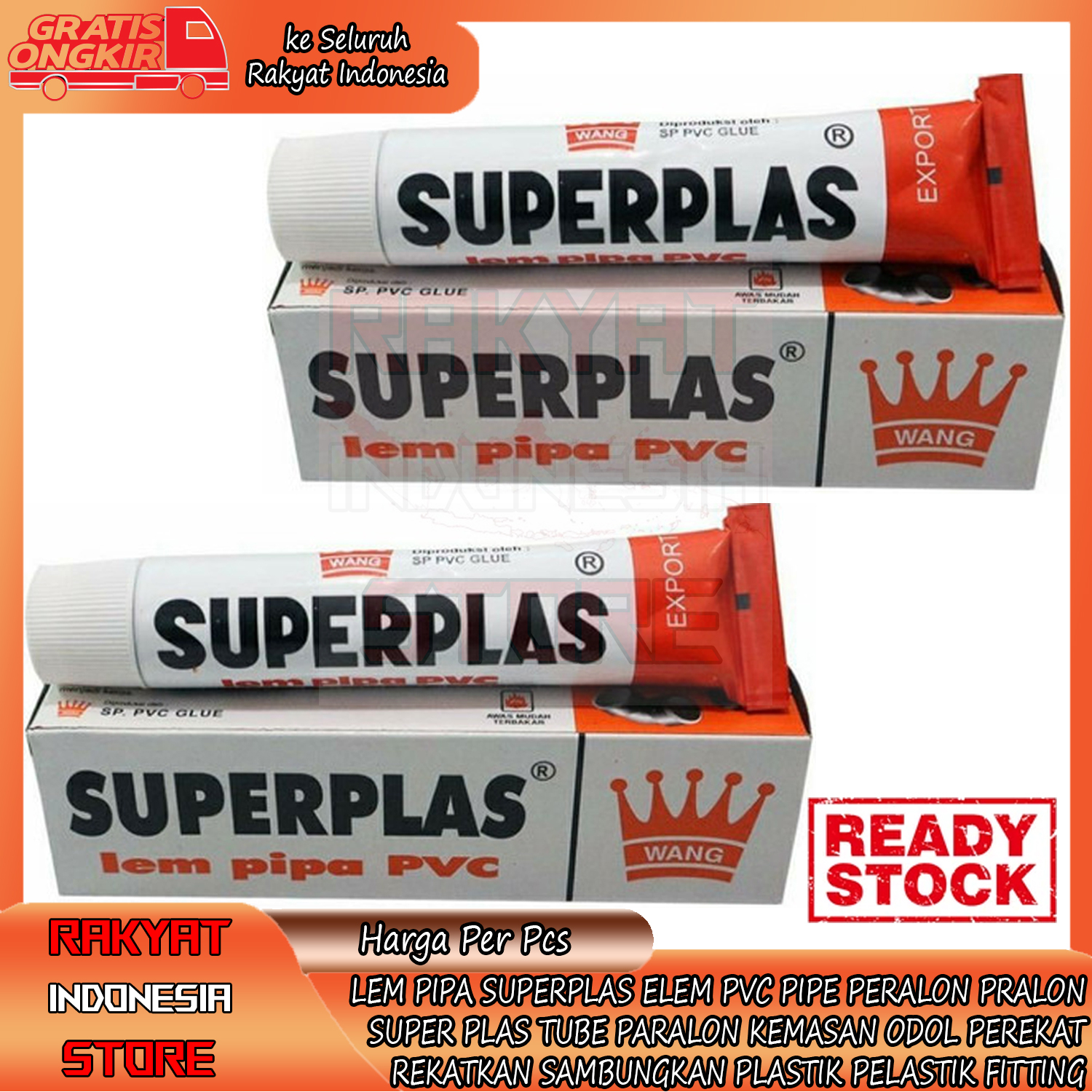 Jual Lem Pipa Superplash Lim Plastik Fitting Pvc Paralon Perekat Kuat Kokoh Ketahanan Terhadap ...