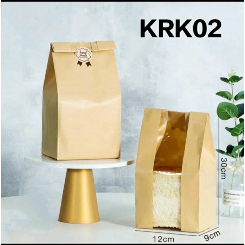 Jual Packaging Kertas Roti (25pc) KRK01 KRK02 KRK06 / Kemasan Kertas ...