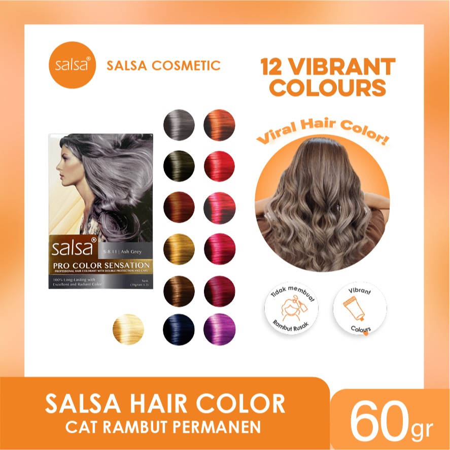 Jual SALSA Pro-Color Sensation Hair Color || Cat Semir Rambut Permanen ...