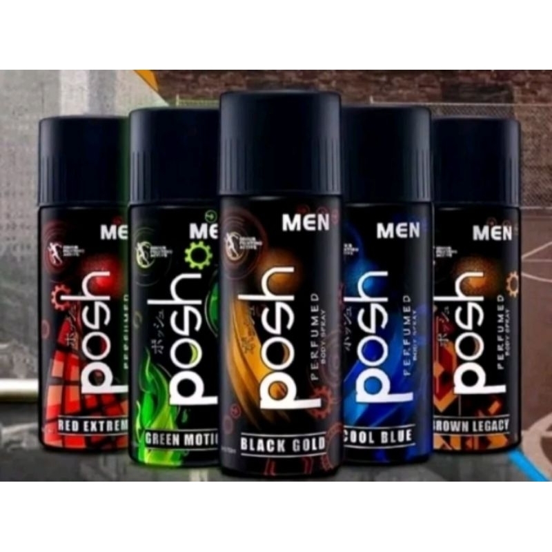 Jual POSH MEN BODY SPRAY 150ML | Shopee Indonesia