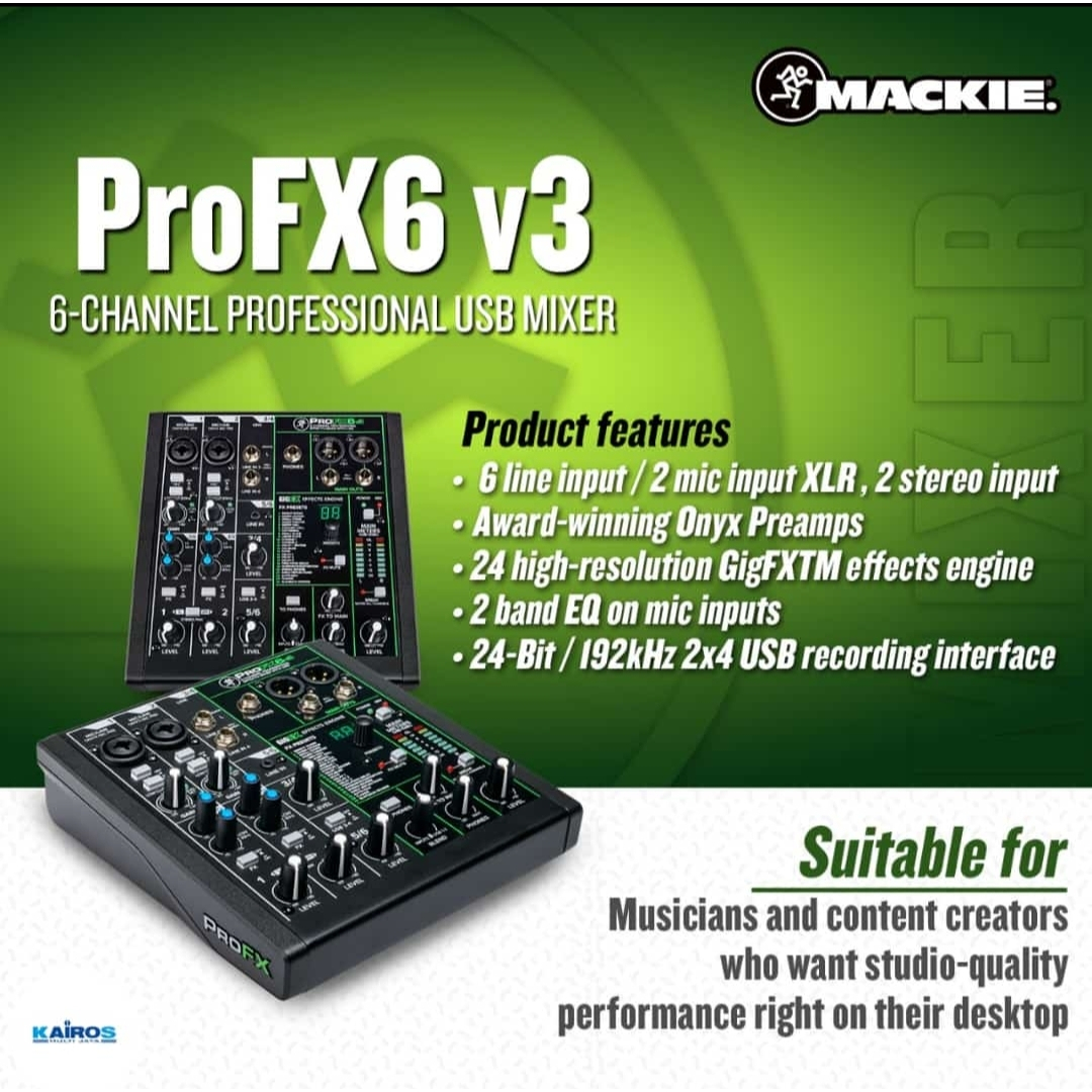 Jual Mackie PRO FX6 V3 Audio Mixer USB Original GARANSI RESMI 1 TAHUN ...