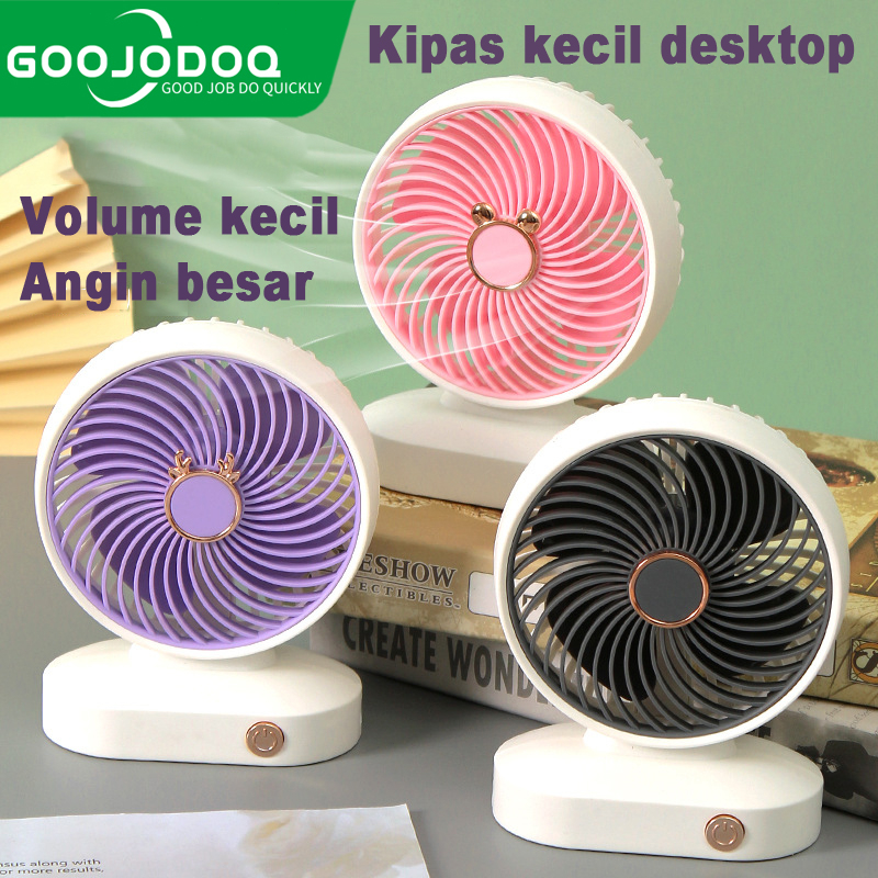 Jual Goojodoq New kipas angin mini genggam /Kipas meja isi ulang USB ...