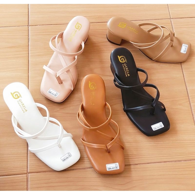 Jual SANDAL TALI SILANG HAK TAHU 5 CM | Shopee Indonesia