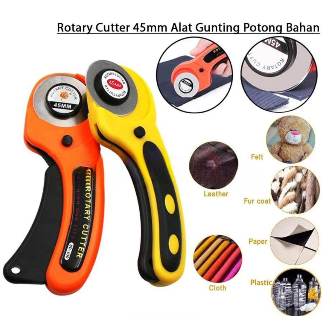 Jual Rotary Cutter 45mm / Refill Cutter/ Alat Gunting Potong Bahan Kain ...