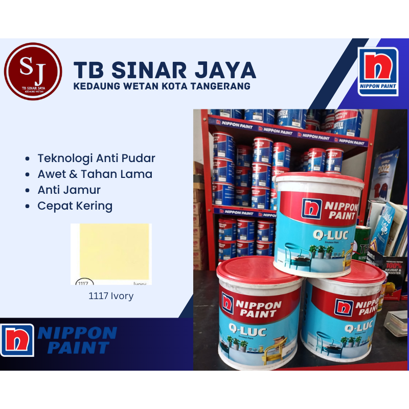 Jual Cat Tembok Interior Qluc Cat Tembok Warna Nippon Paint Galon 5kg 5 ...