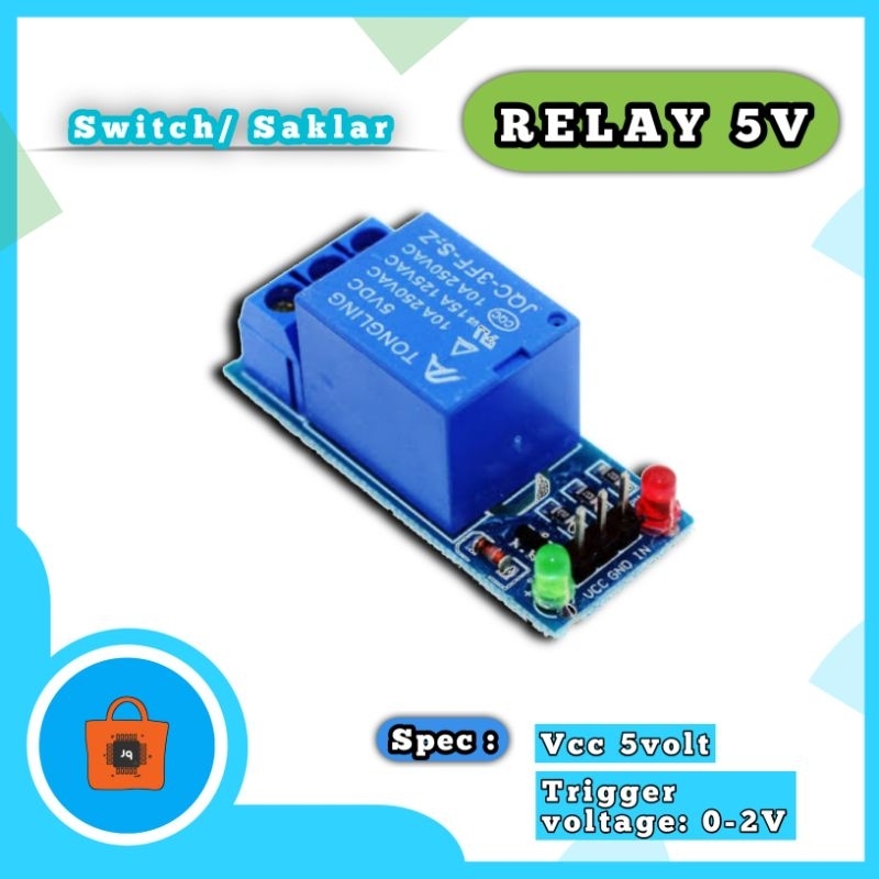 Jual RELAY 5V 1 CHANNEL SAKLAR 250VAC 30VDC 10A MODUL UNTUK ARDUINO ...