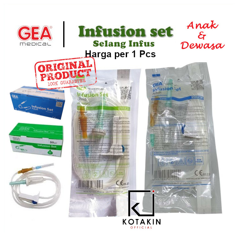 Jual ECERAN 1Pcs - Selang IInfus / Infuset Anak Dewasa / Infusion set ...
