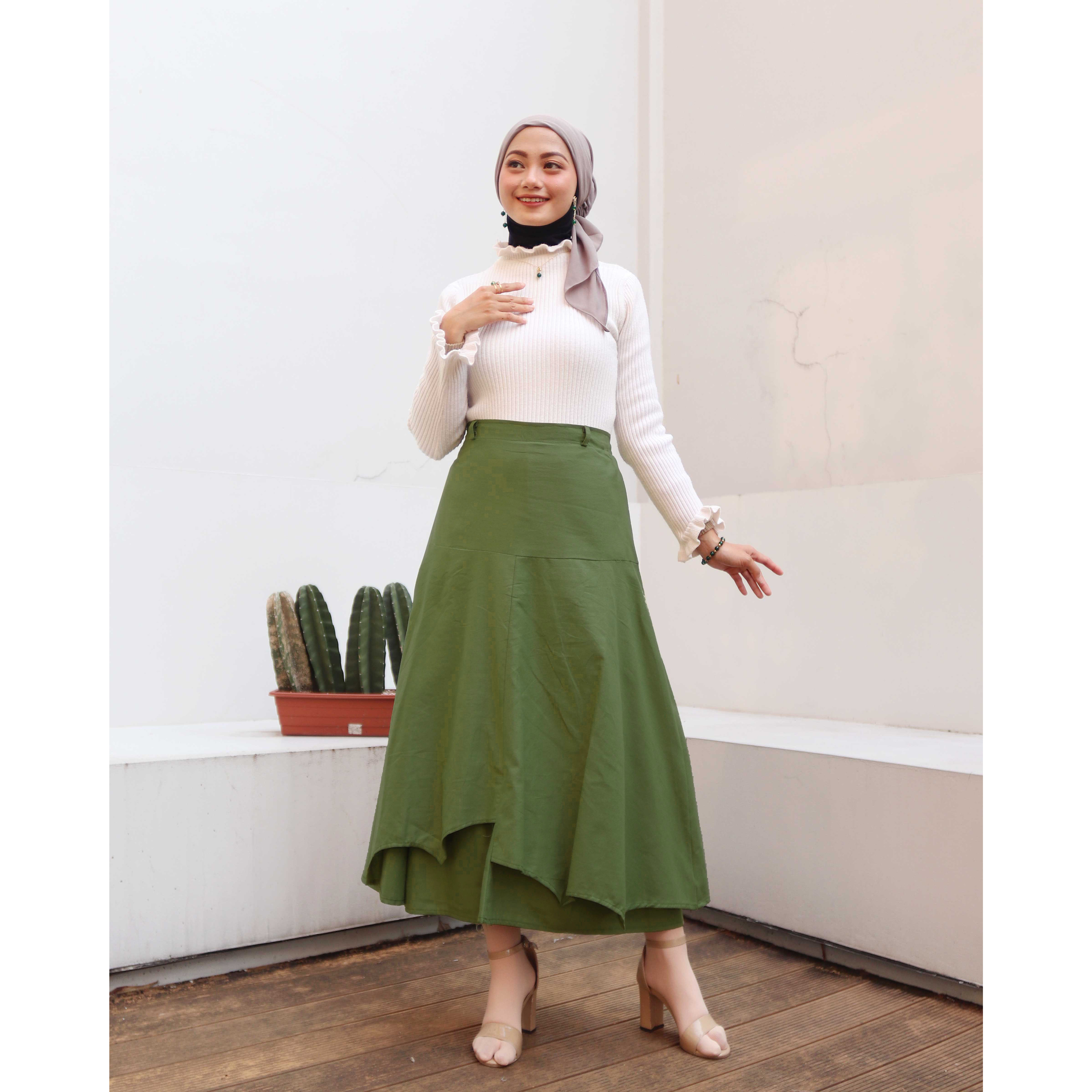 Jual Rok Korea Layer Rok Maxi Wanita Mrs6 | Shopee Indonesia