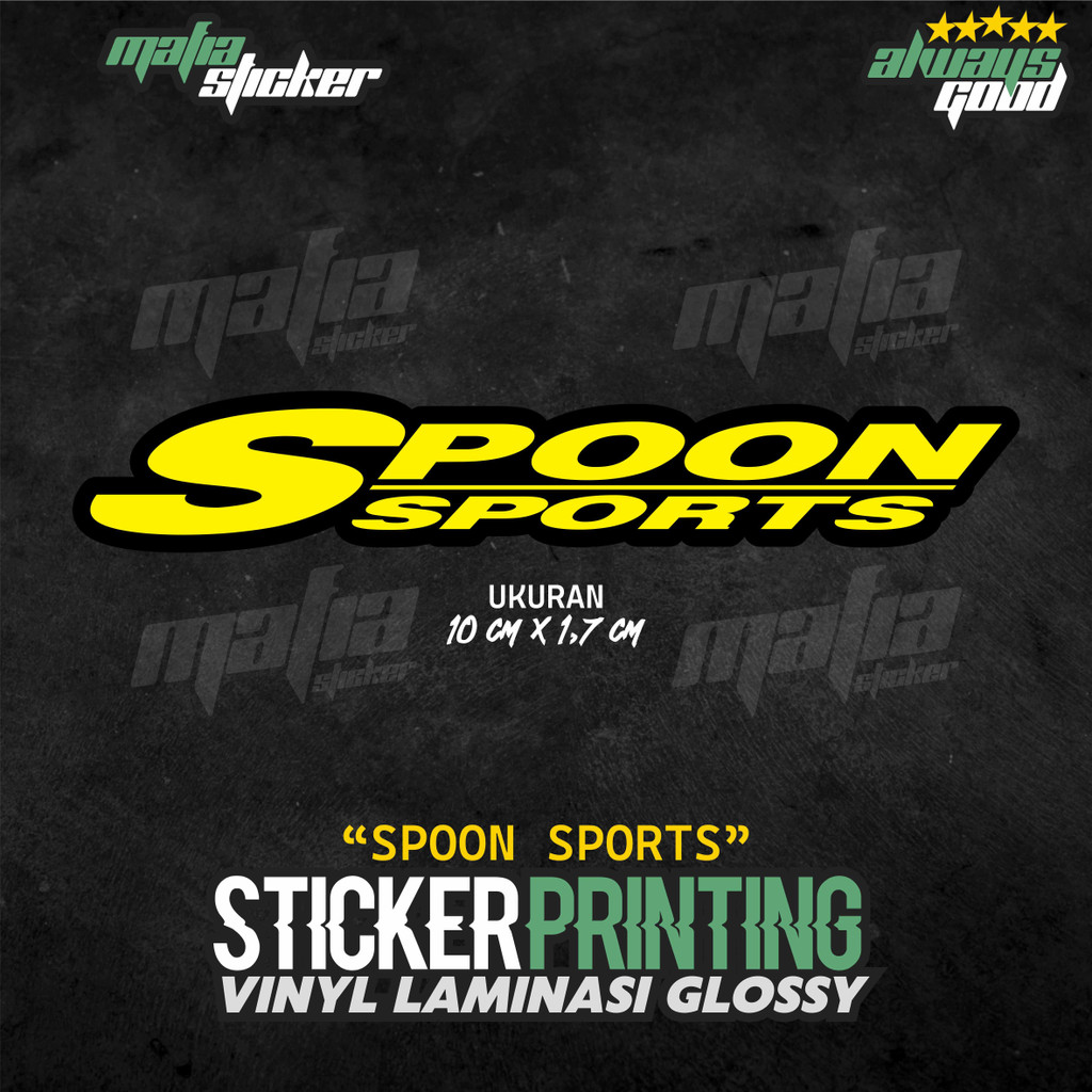 Jual STICKER/STIKER PRINT CUT SPOON SPORTS JDM RACING CARS | Shopee ...