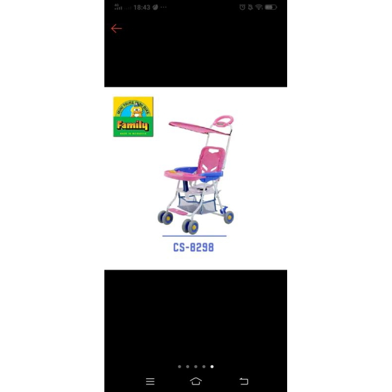 Jual stoler duduk bisa d dorong dan makan bayi. | Shopee Indonesia