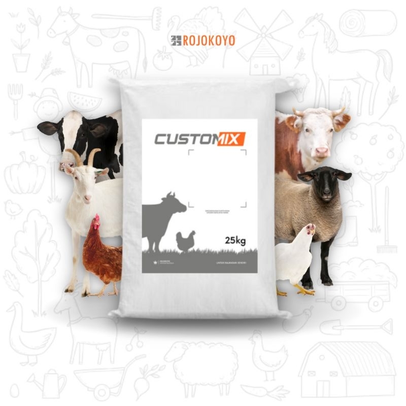 Jual CUSTOMIX Mineral Premix Feed Suplemen Hewan Ternak | Shopee Indonesia