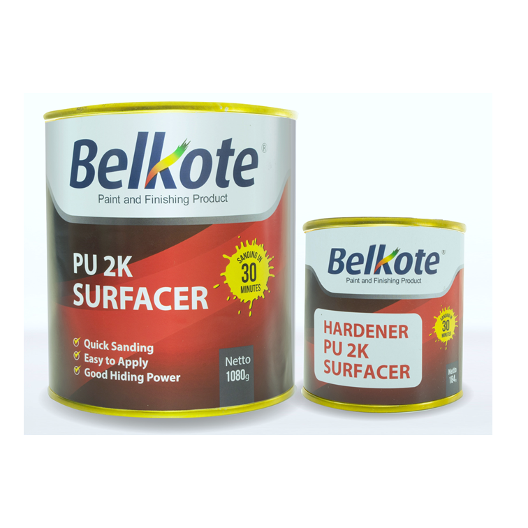 Jual Cat Dasar / Epoxy Belkote PU 2K Surfacer (Kaleng Merah) - Grey ...