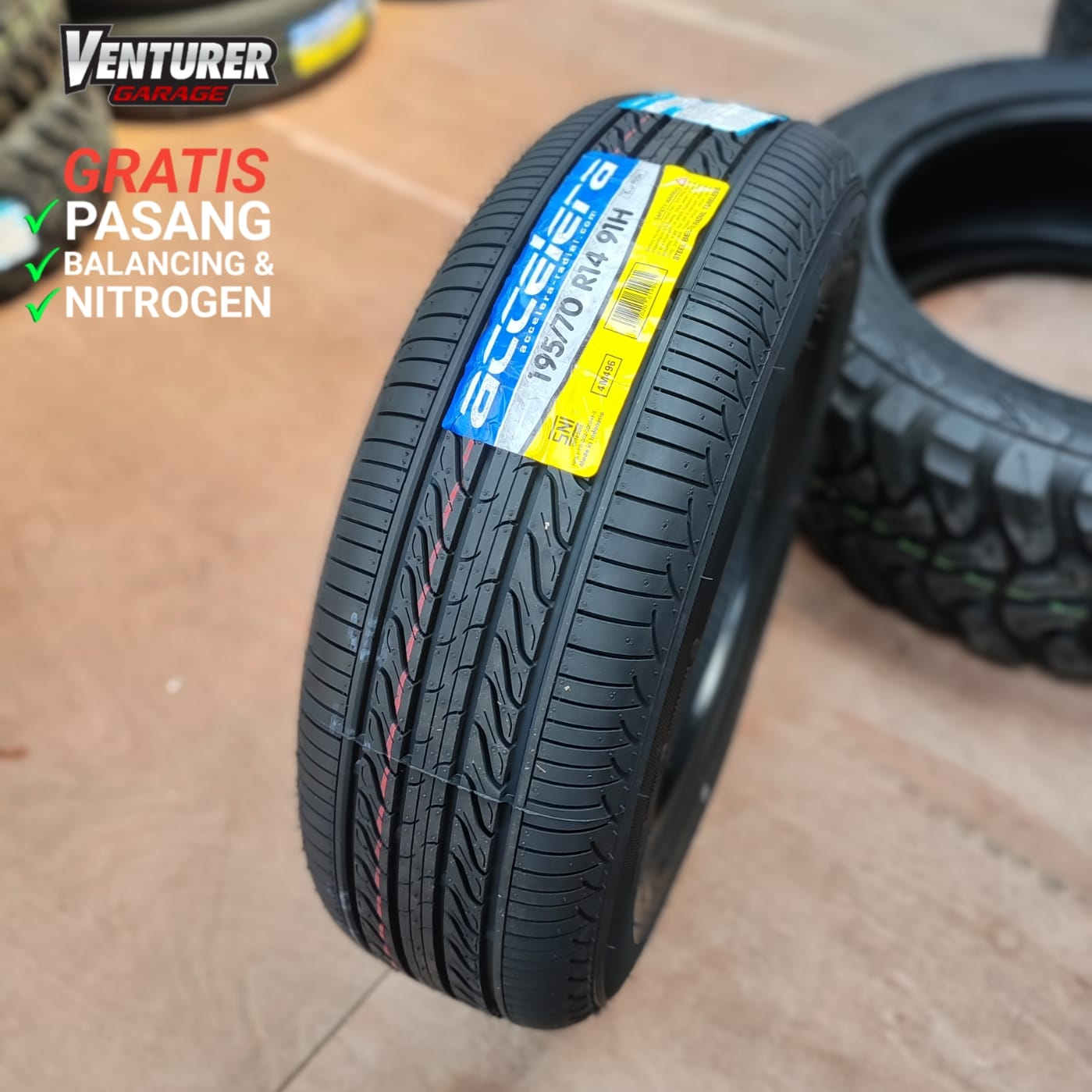 Jual Ban mobil 195 70 R14 ACCELERA ECO PLUS murah dan awet mojokerto | Shopee Indonesia