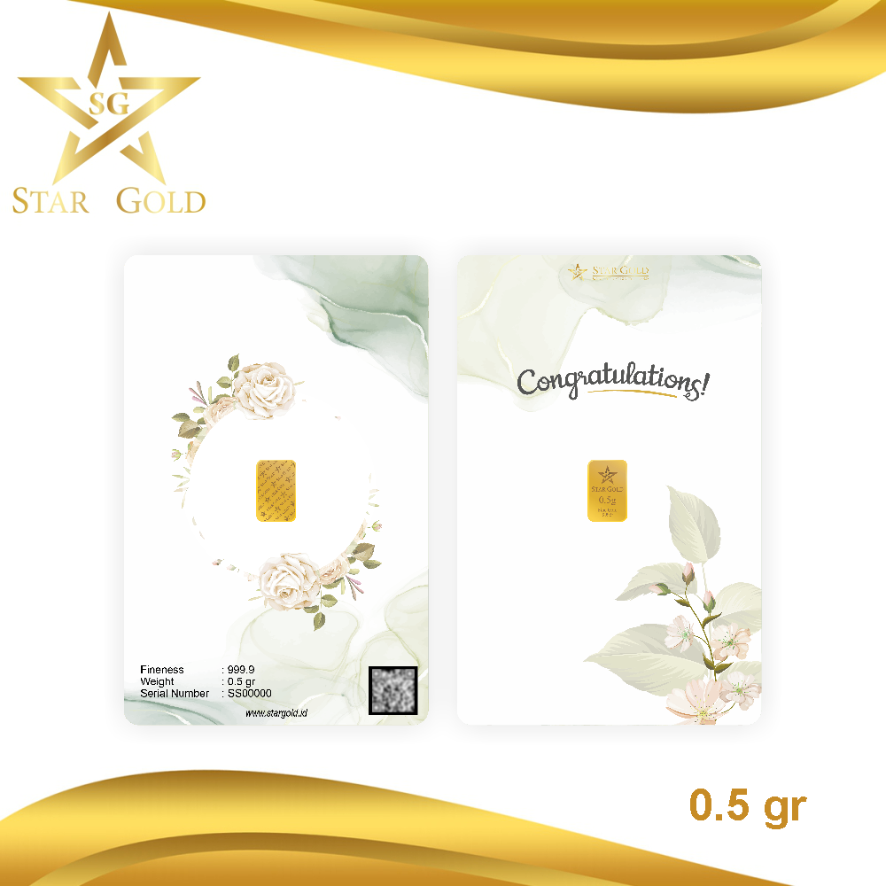 Jual Star Gold Logam Mulia Congratulations Series 0.5gr & 1gr | Shopee ...