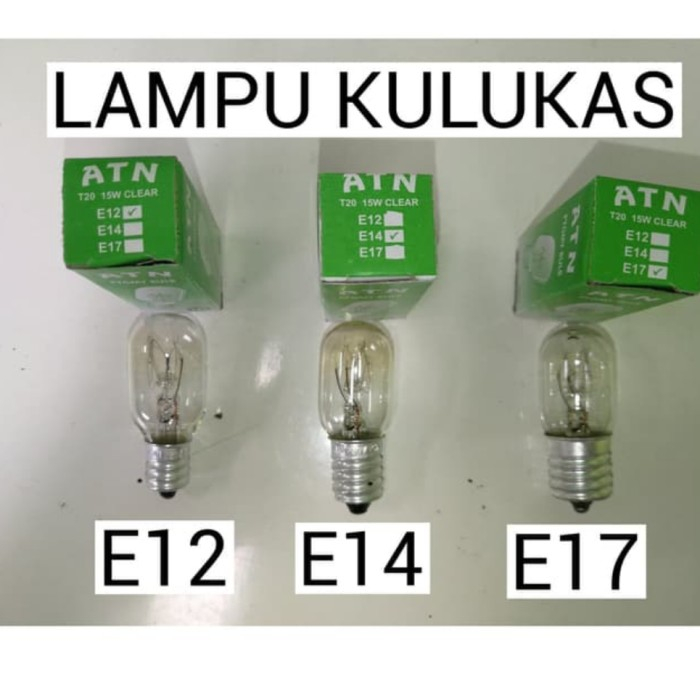 Jual Lampu Kulkas Dop Kulkas Lampu Cabe Bohlam Kulkas Bening E12 E14 E17 | Shopee Indonesia