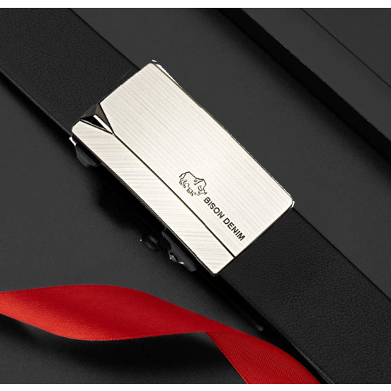 Jual Ikat Pinggang Pria Kulit Asli SQIU Buckle Asli Bison Denim Auto ...