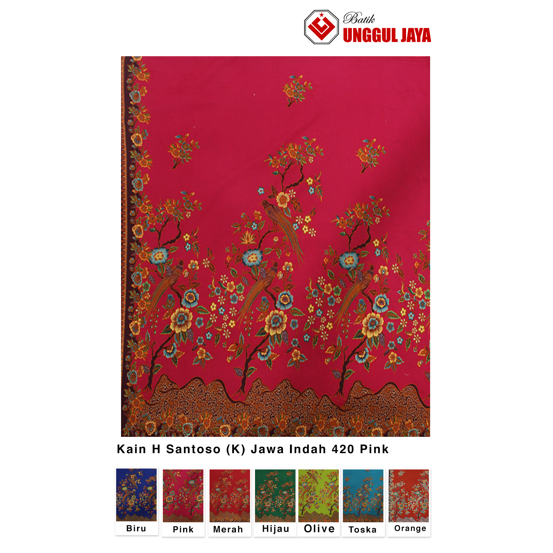 Jual Kain Batik Unggul Jaya - Putri Jelita - Jawa Indah 420 - Motif ...