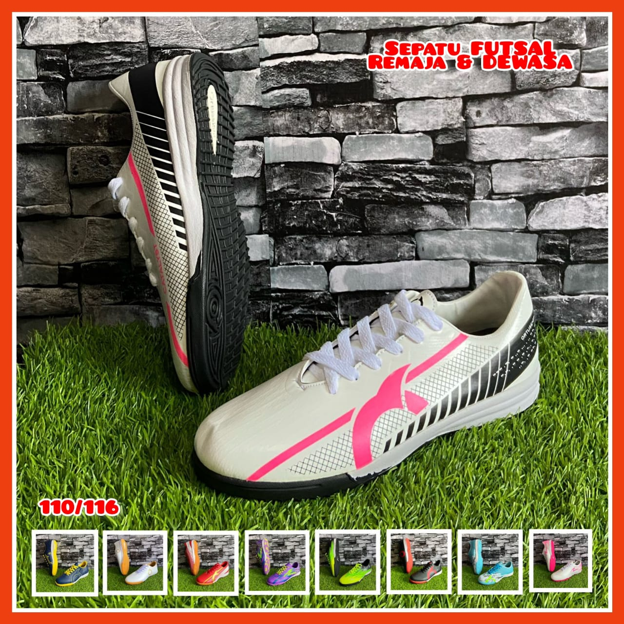 Jual Sepatu Futsal Pria Wanita Ortus Catalyst Liberte Putih Pink Lentur ...