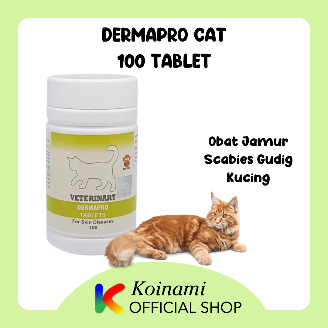 Jual DERMAPRO cat 100 tablet / raid all / veterinary / obat jamur ...