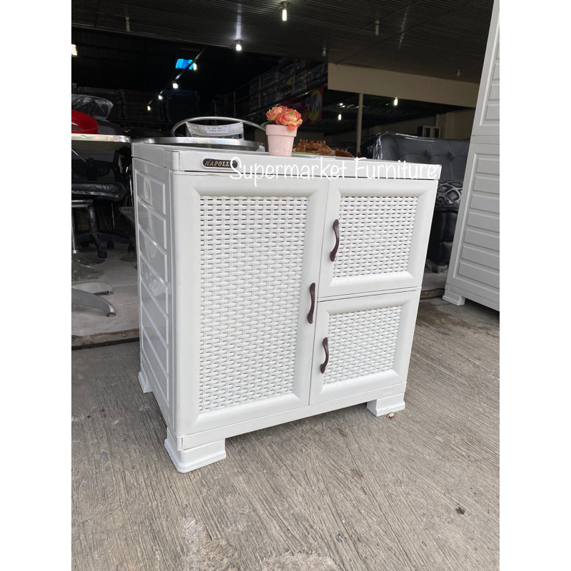 Jual NAPOLLY - Lemari Baju Pakaian Mini Cabinet warna Putih - MCAB-46 ...