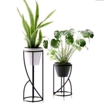Jual 1SET DAPAT 2/POT UNIK/STANDING POT MODERN/POT CANTIK/MODERN DAN ...