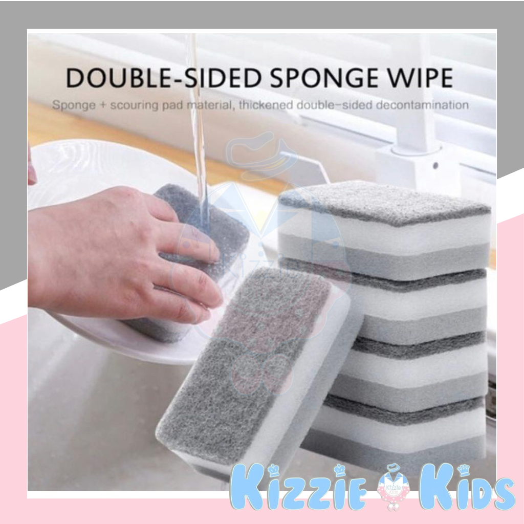 Jual Kizzie Spon Dua Sisi / Magic Spons Abu 2 Sisi / Spons Kawat Cuci ...