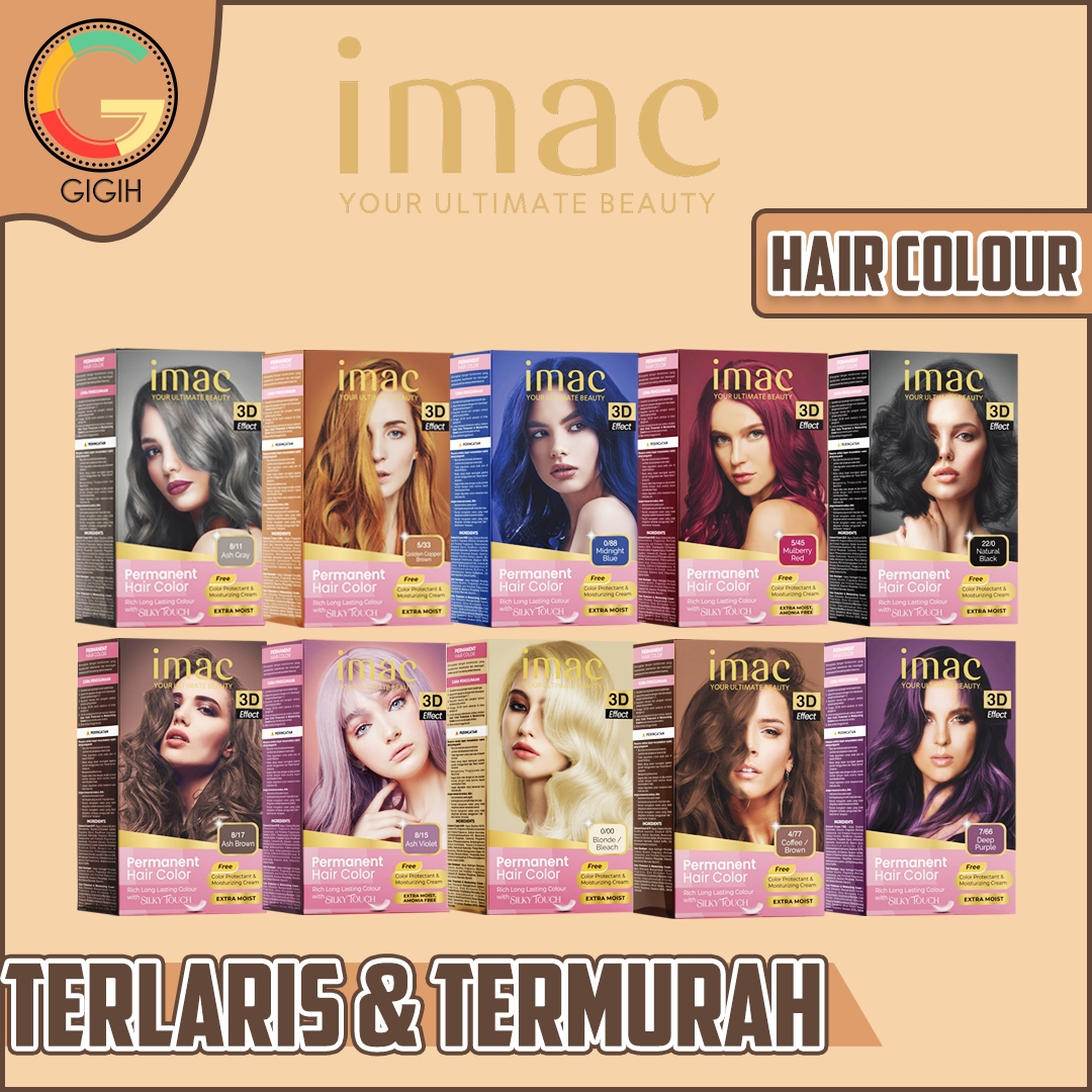 Jual IMAC Permanent Hair Color Pewarna Rambut Cat Rambut | Shopee Indonesia
