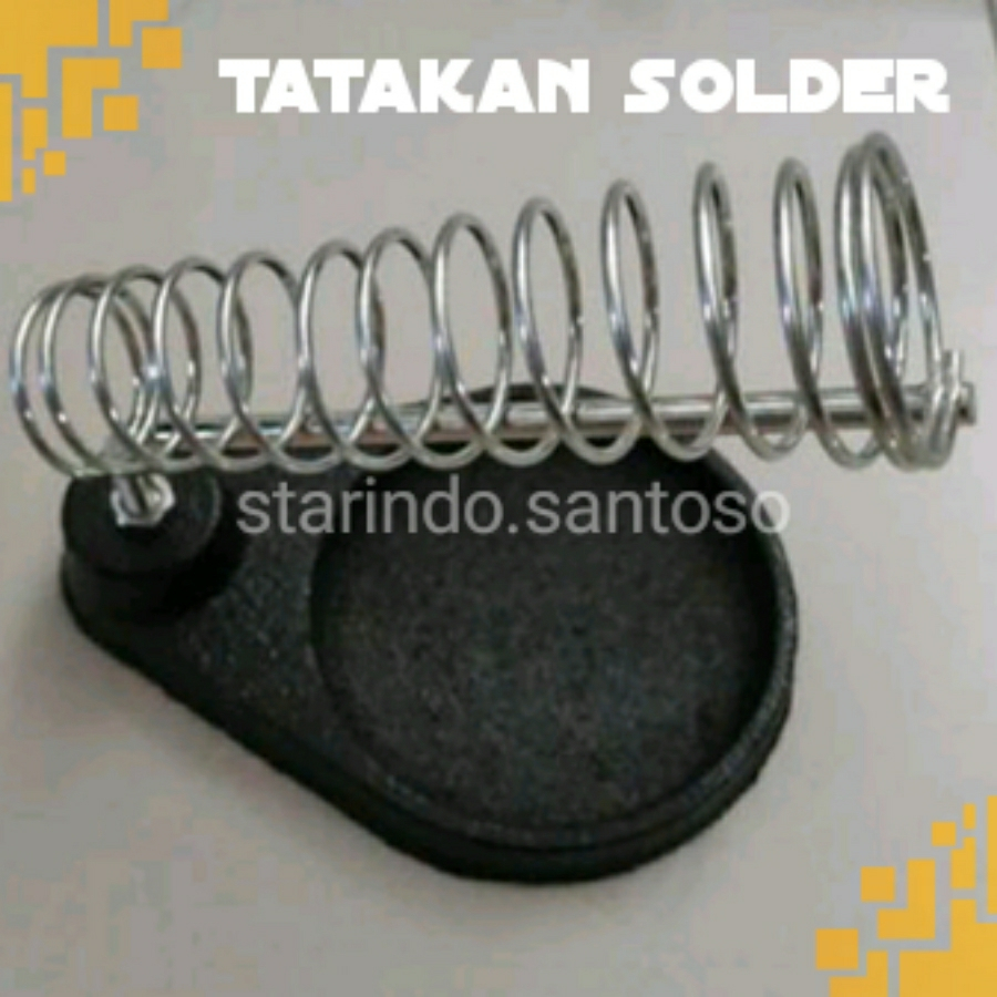 Jual Tatakan solder tempat dudukan solder bulat spiral bahan besi ...