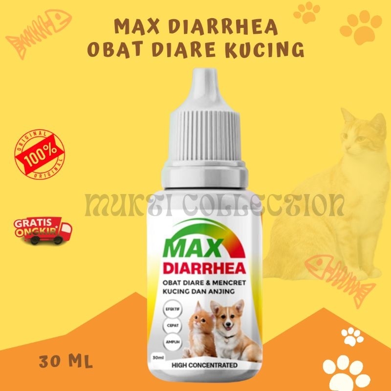 Jual OBAT DIARE KUCING TETES MAX DIARRHEA 30 ML OBAT DIARE & MENCRET ...