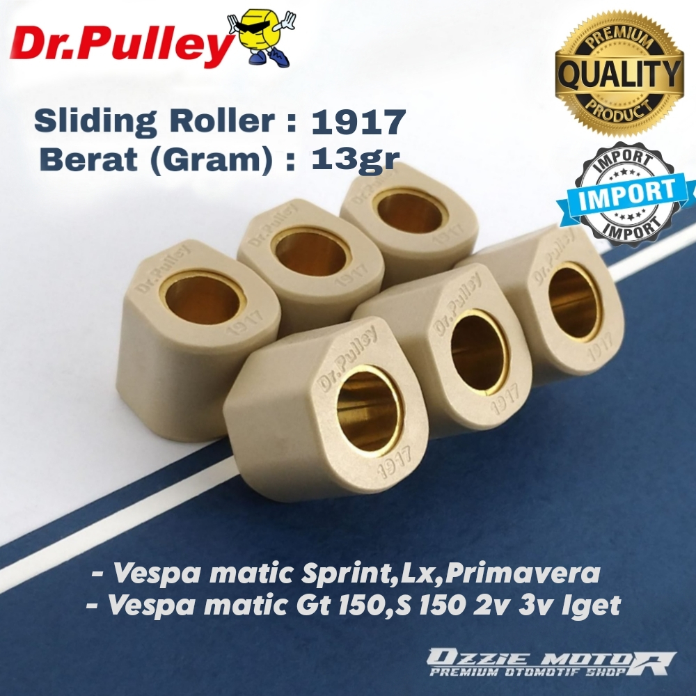 Jual DR PULLEY 1917 SLIDING ROLLER VESPA MATIC LX S 125/150 SPRINT ...