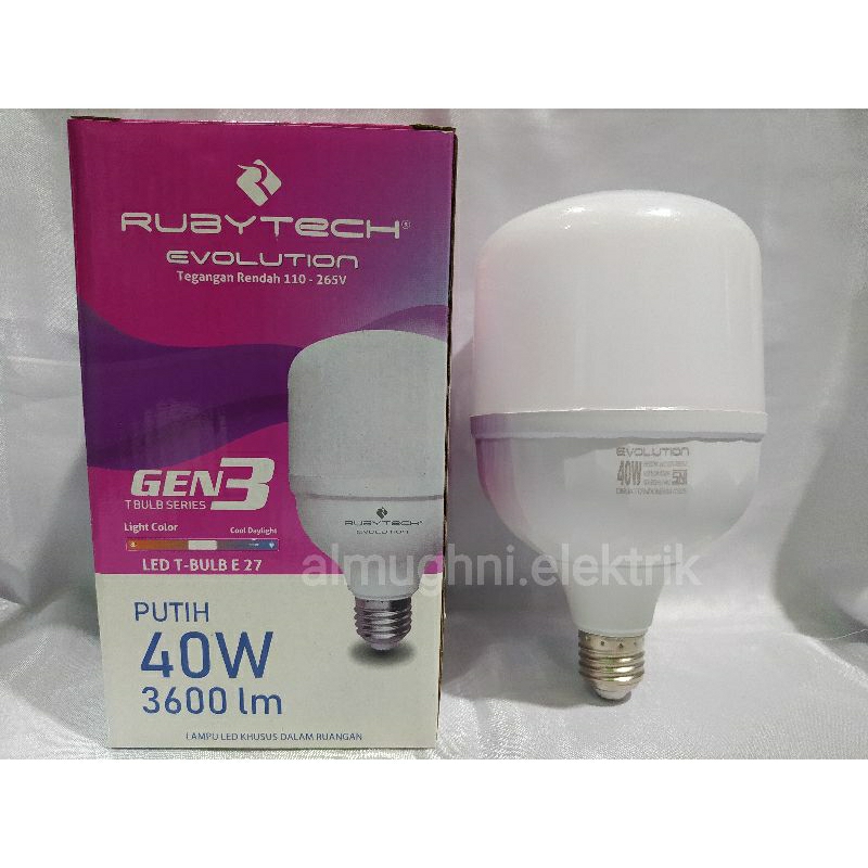 Jual lampu led RUBYTECH EVOLUTION 40 WATT cahaya putih | Shopee Indonesia