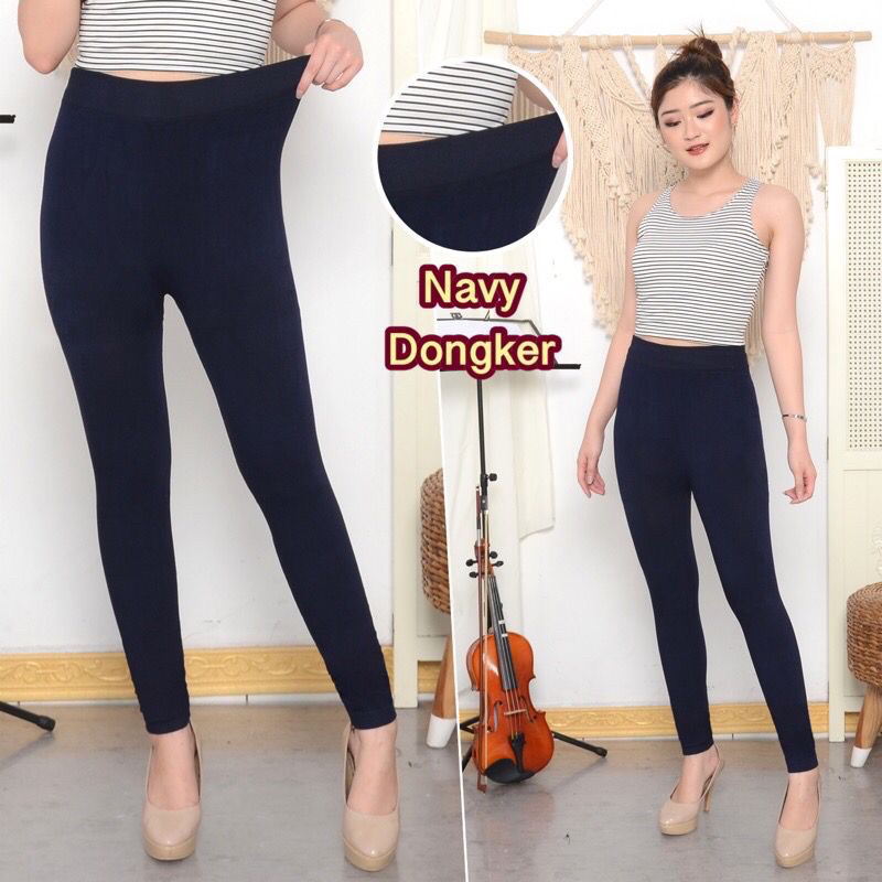 Jual Legging Panjang High Waist Tebal / legging HW Hitam / legging ...