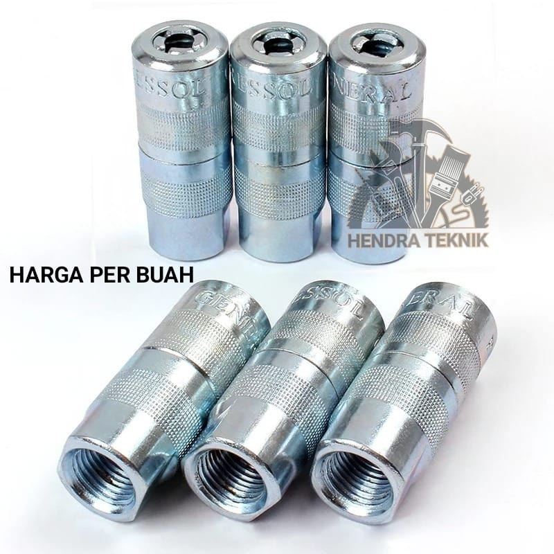 Jual Kepala selang grease gun sambungan nepel stempet coupler pompa ...