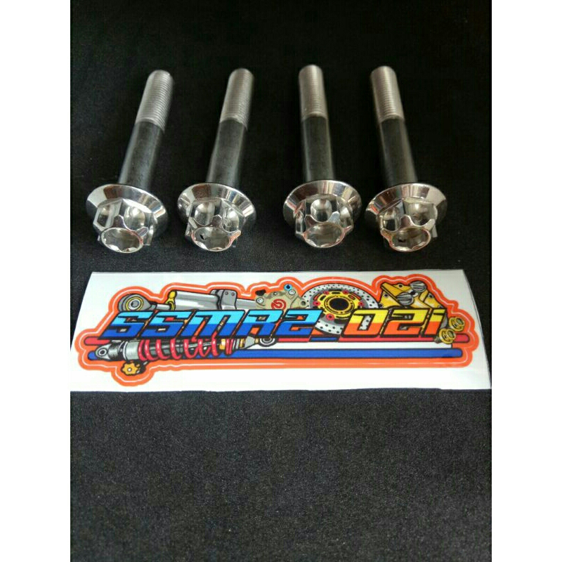 Jual baut model HX (model blimbing) ukuran 10*65/baut drat 14 panjang 6 ...