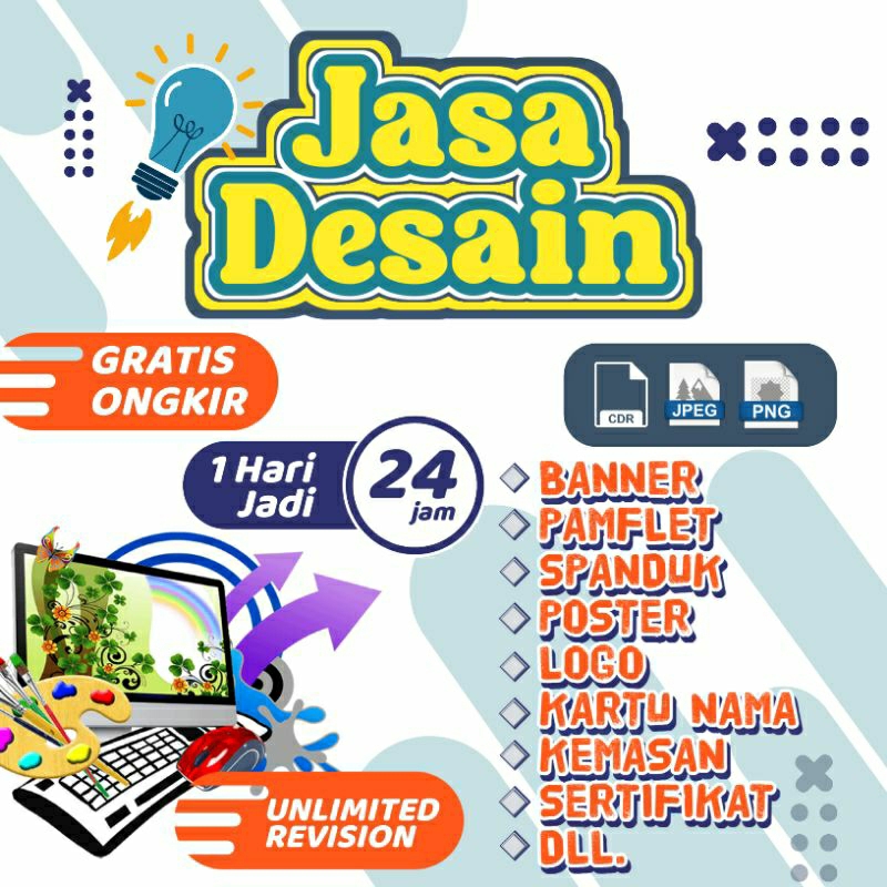 Jual JASA DESAIN GRAFIS/BANNER/SPANDUK/POSTER/LOGO | Shopee Indonesia