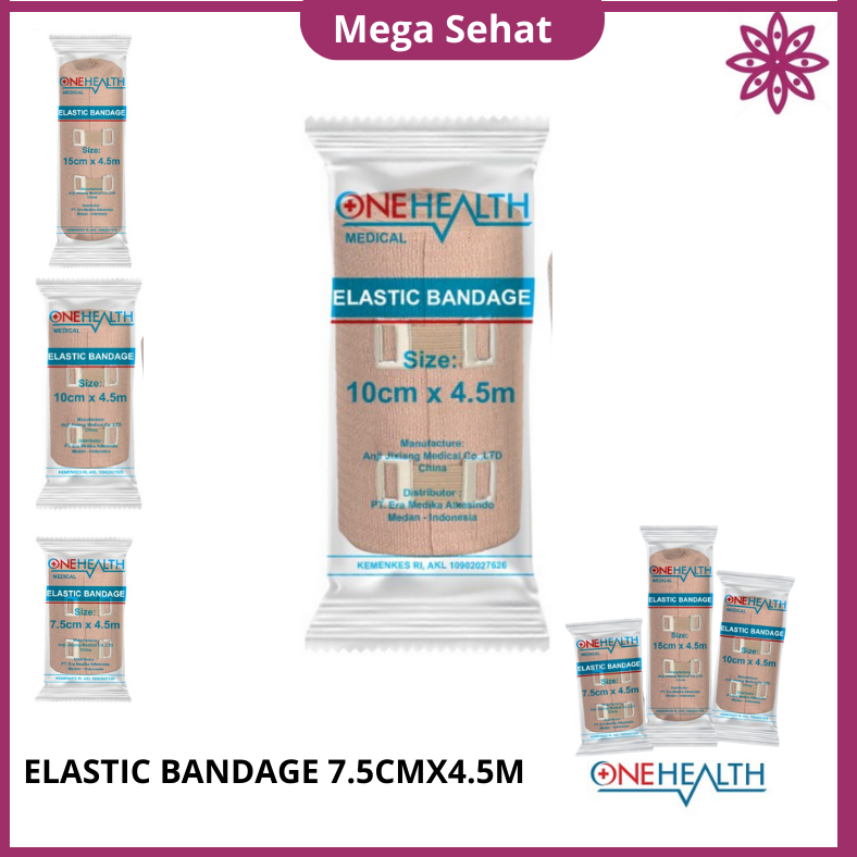 Jual Perban Elastis Elastic Bandage Onehealth 10cm x 4.5m Verban Luka ...