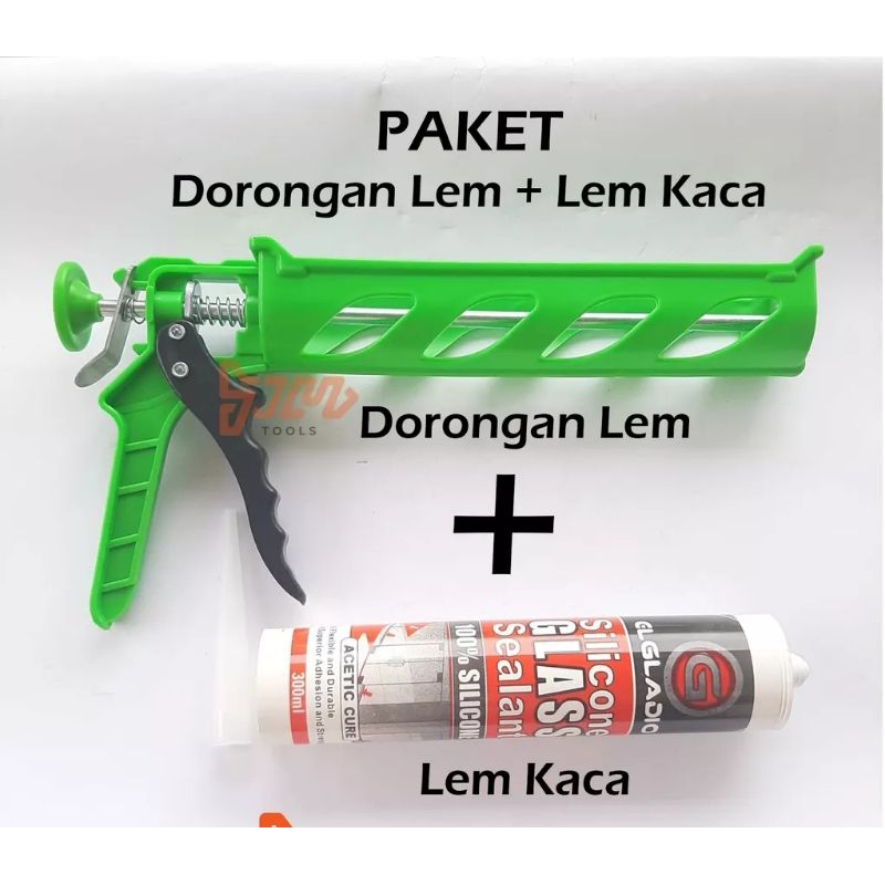 Jual PAKET HEMAT Lem Tabung Silicone Sealant 300ML + TEMBAKAN | Shopee ...