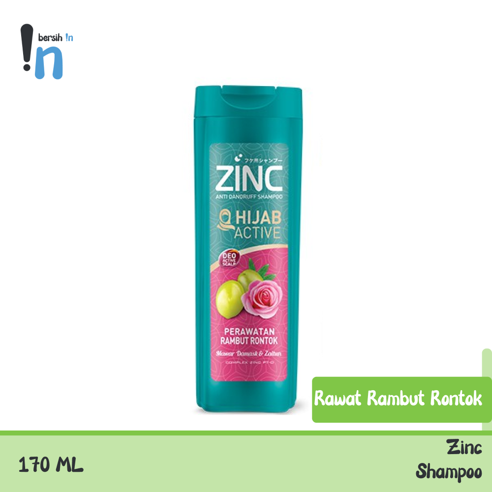 Jual Zinc Shampoo 170 ML Perawatan Rambut Rontok (Hijau) | Shopee Indonesia