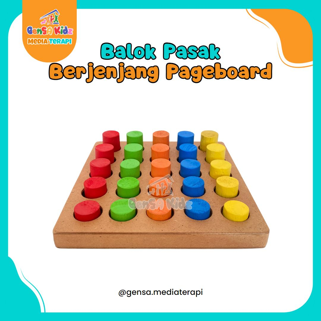 Jual Mainan edukasi Papan Pasak Warna Bertingkat / Balok Pasak ...