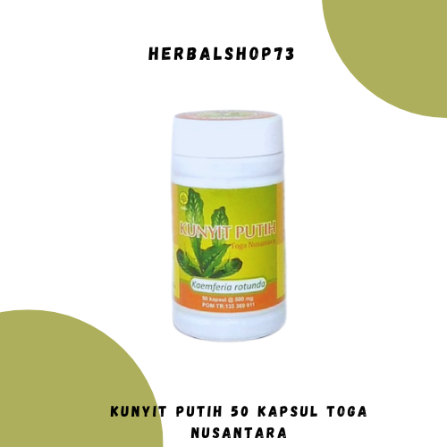 Jual Kapsul Kunyit Putih isi 50 Butir Toga Nusantara - Kunyit Putih ...