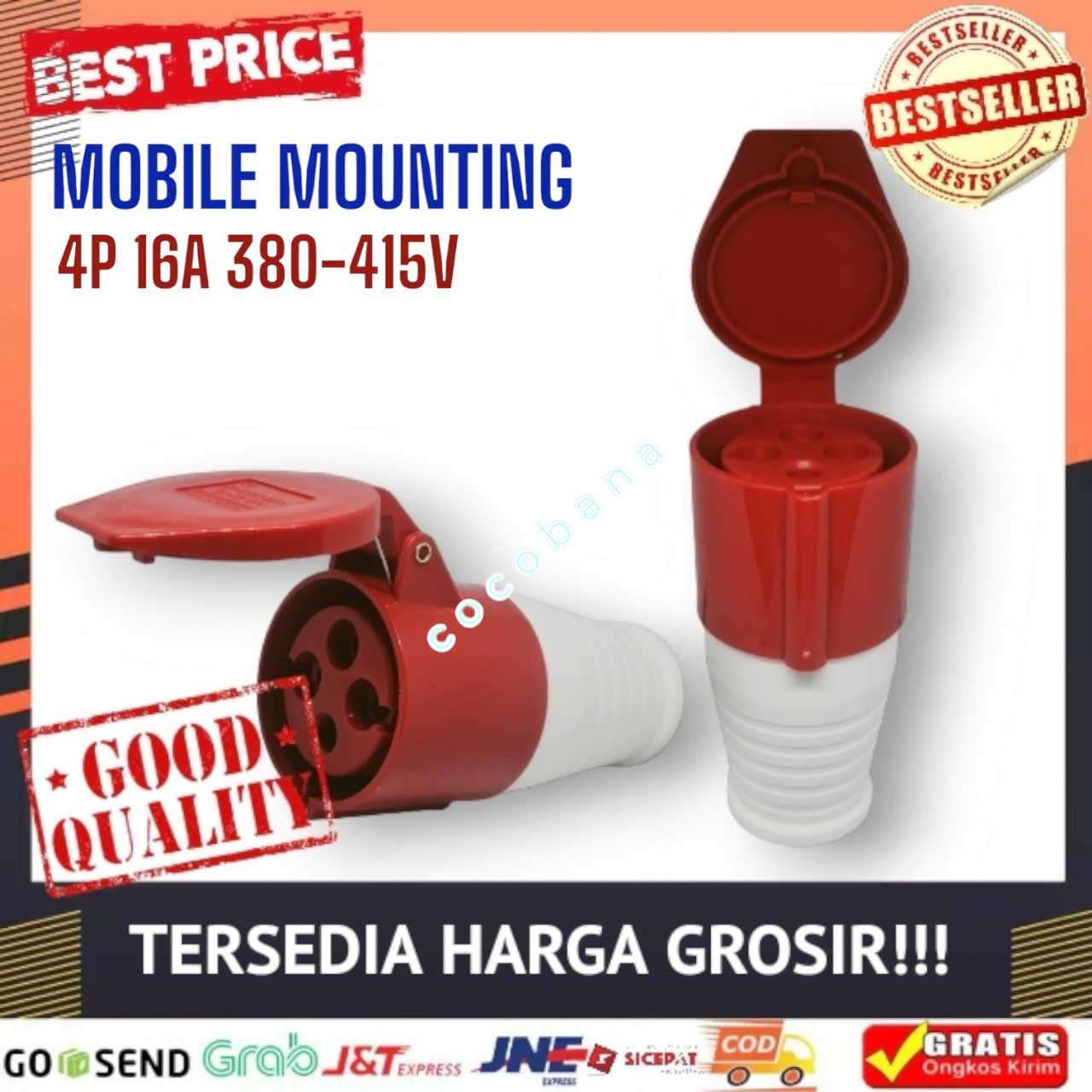 Jual Mobile Mounting Connector 4P 16A 214 Waterproof IP44 | Shopee Indonesia