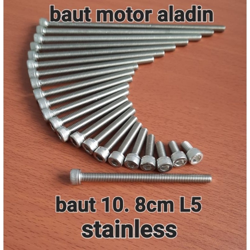 Jual Baut L5/M6x8cm stainless | Shopee Indonesia